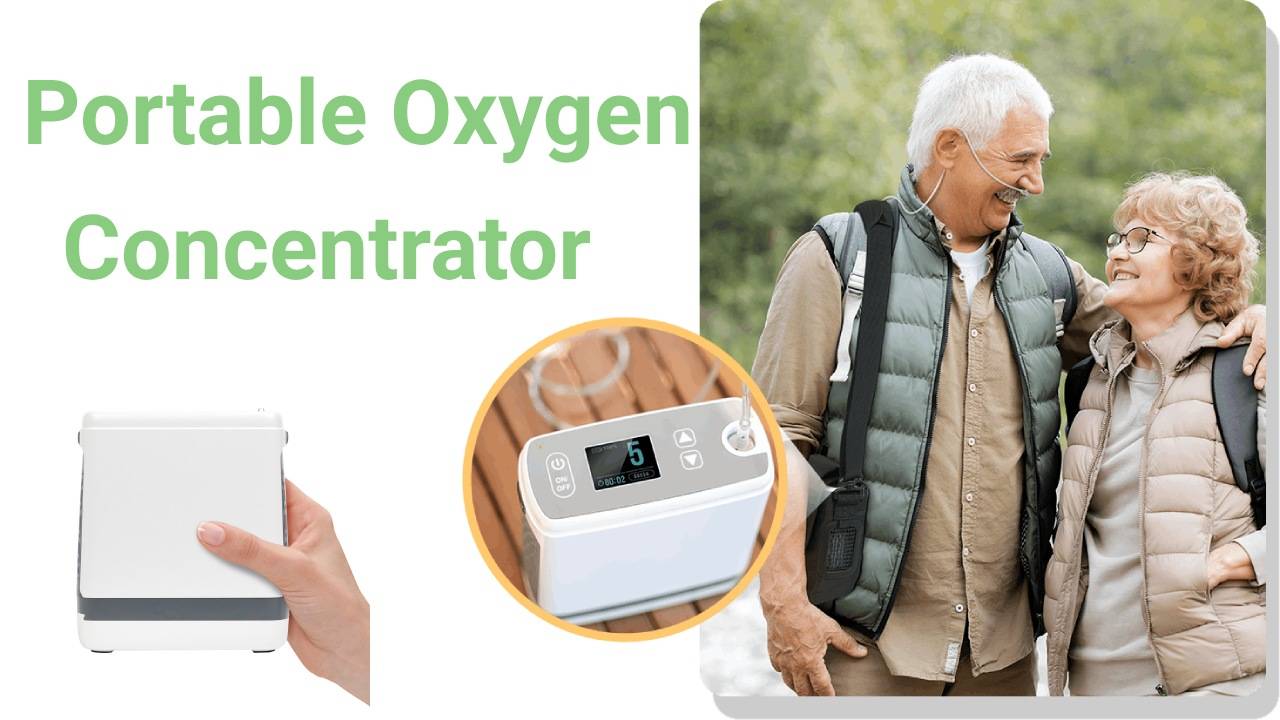 Portable Oxygen Concentrator with Real-Time O2 Feedback | Up to 9 Hours with 2 Batteries for ...